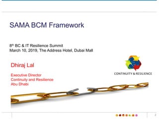 SAMA BCM Framework | PDF