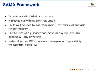 SAMA BCM Framework | PDF