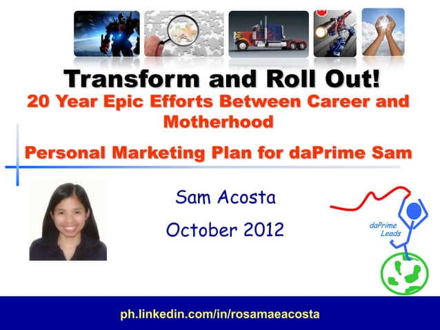 Sam Acosta Personal Marketing Plan | PPT