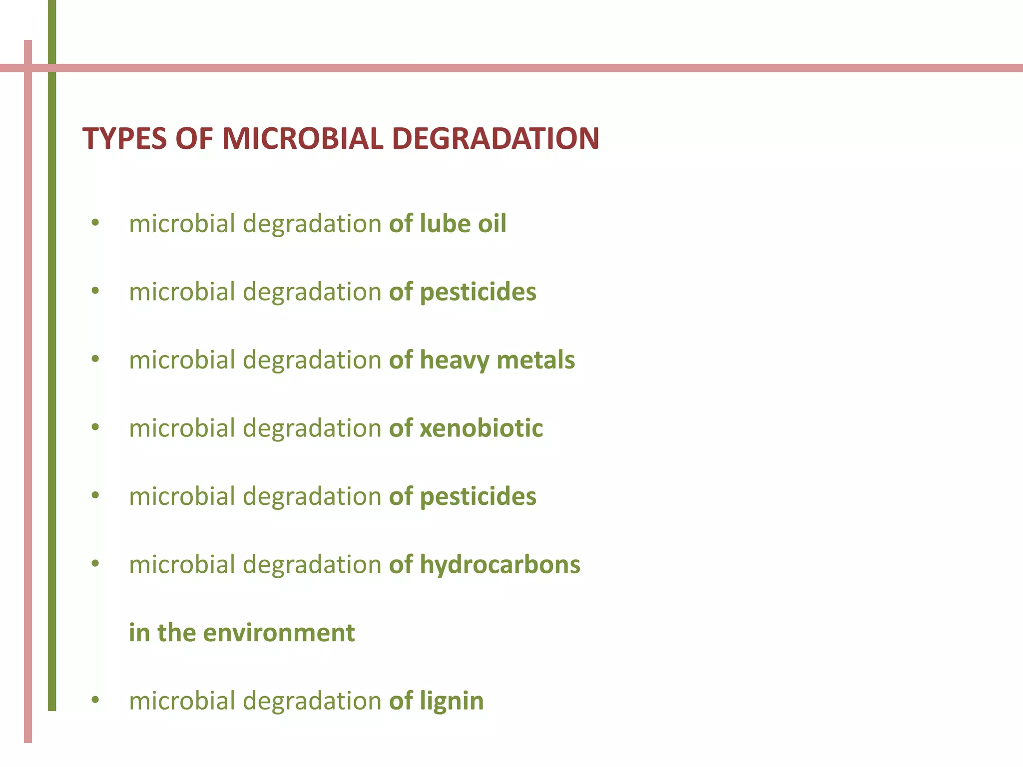 microbial degradation in waste management | PPTX