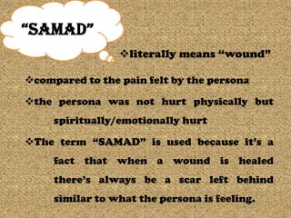 SAMAD by Hi-D Palapar (Analysis) | PPTX