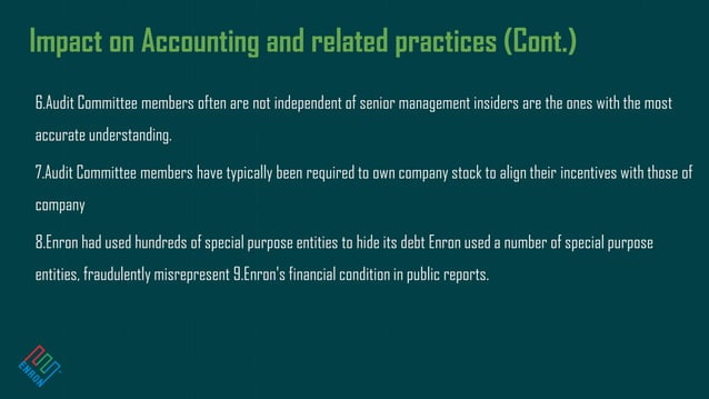 Enron Scandal Summary, History, & Facts, Learnings | PPTX | Business ...
