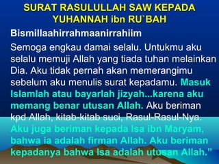 Samakah isa dlm injil dgn yesus dlm qur`an | PPT