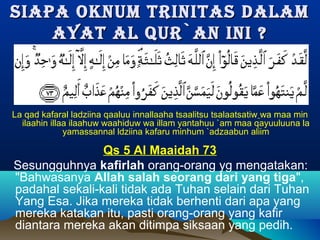 Samakah Isa dlm Injil dengan Yesus dalam Al-Qur'an | PPT