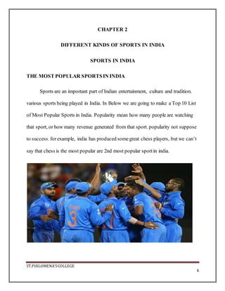 SPORTS IN INDIA | DOCX