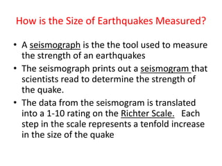 earthquake | PPTX | Geology | Science