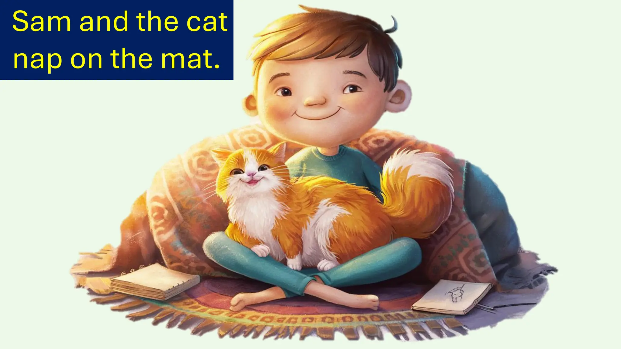 Phonetic Stories for Early Grade Reader, Sam and the Cat.pdf
