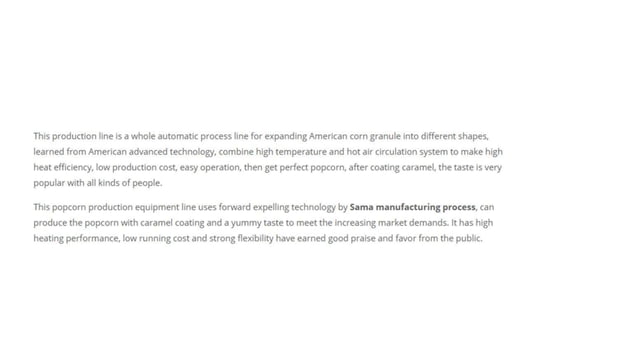 INTRODUCTION OF POPCORN PRODUCTION LINE – SNACK PROCESSING SYSTEMS | PPTX