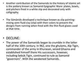 Samanids Islamic achitecture | PPT