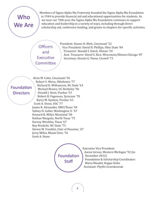 Sigma Alpha Mu Foundation annual report | PDF