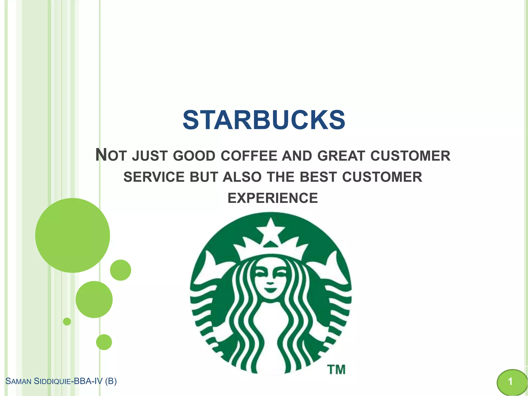 Starbucks Integrated Marketing Messages Case | PPTX