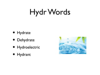 Samantha and ava's water words | PPT