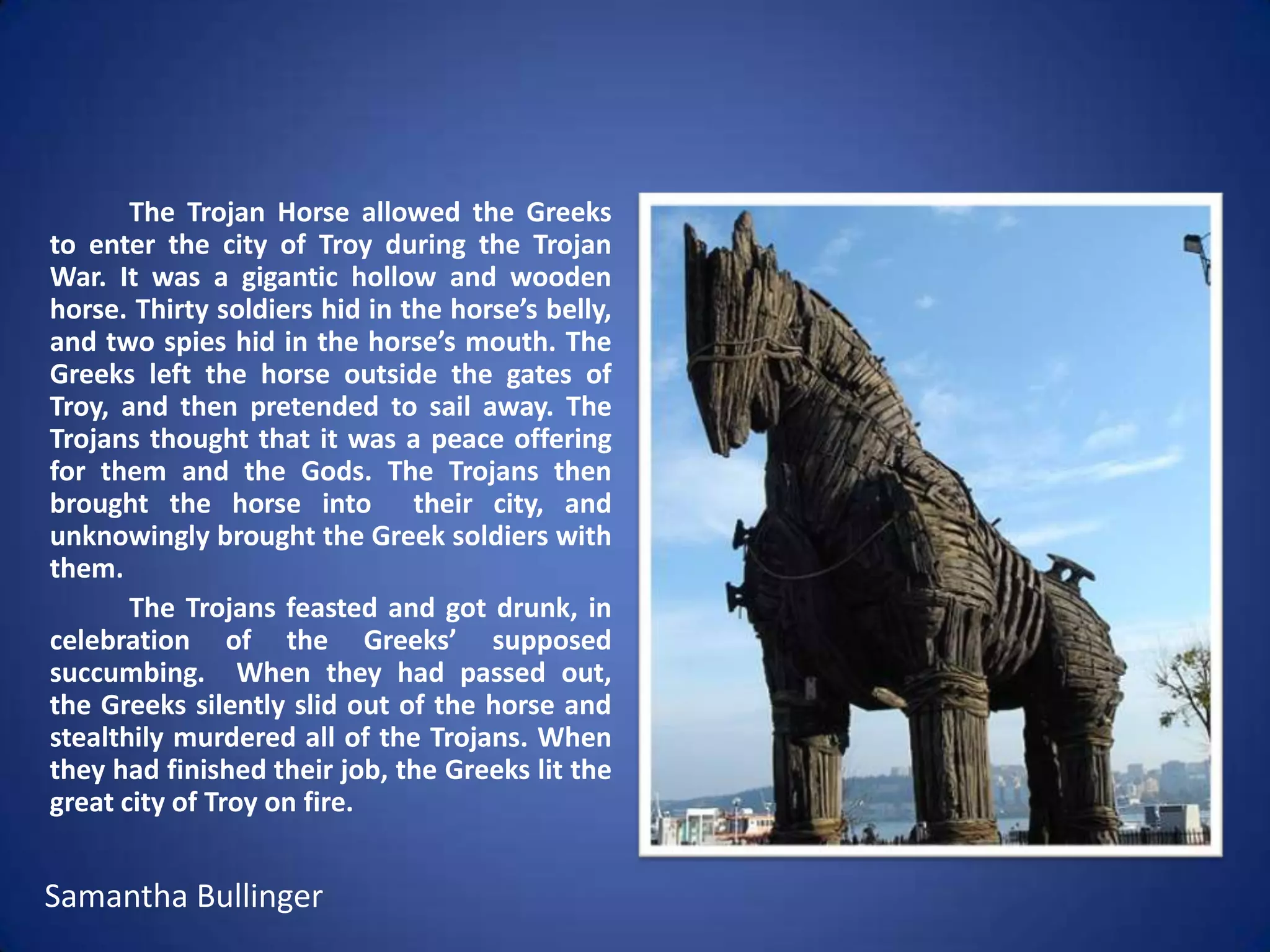 The Trojan Horse-Samantha Bullinger | PPTX