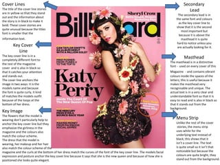 Samantha etridge music magazine front cover analysis | PPT