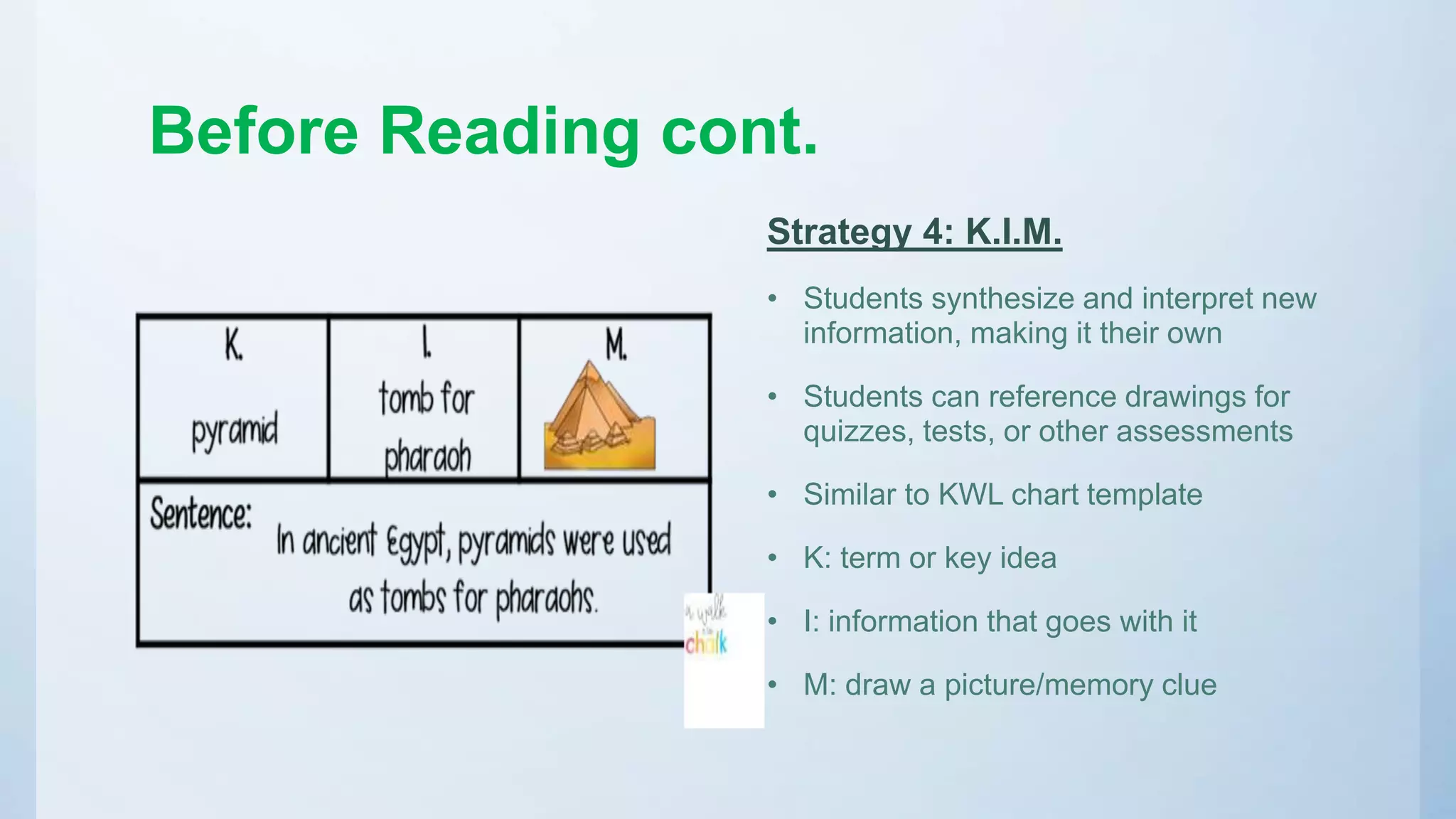 Reading strategies (before, during, after) | PPTX | Education