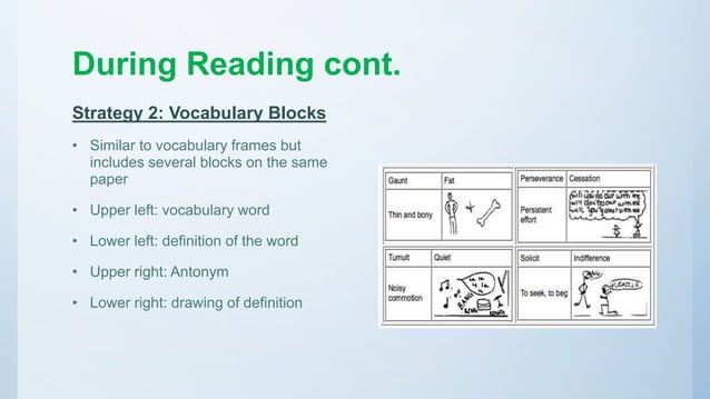 Reading strategies (before, during, after) | PPTX | Education