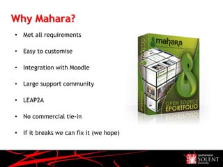 Samantha Moss - Solent's Mahara Journey | PPT