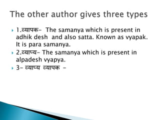 Samanya vishesha | PDF