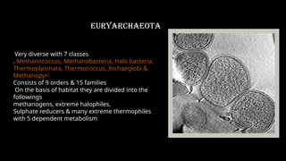archaebacteria earliest life form microbiology | PPTX