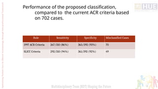 Classifying and Diagnosing of Systemic Lupus Erythematosus | PPTX