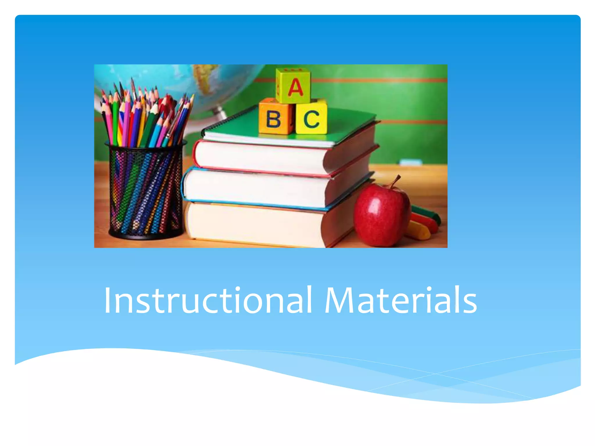 Instructional Materials | PPTX