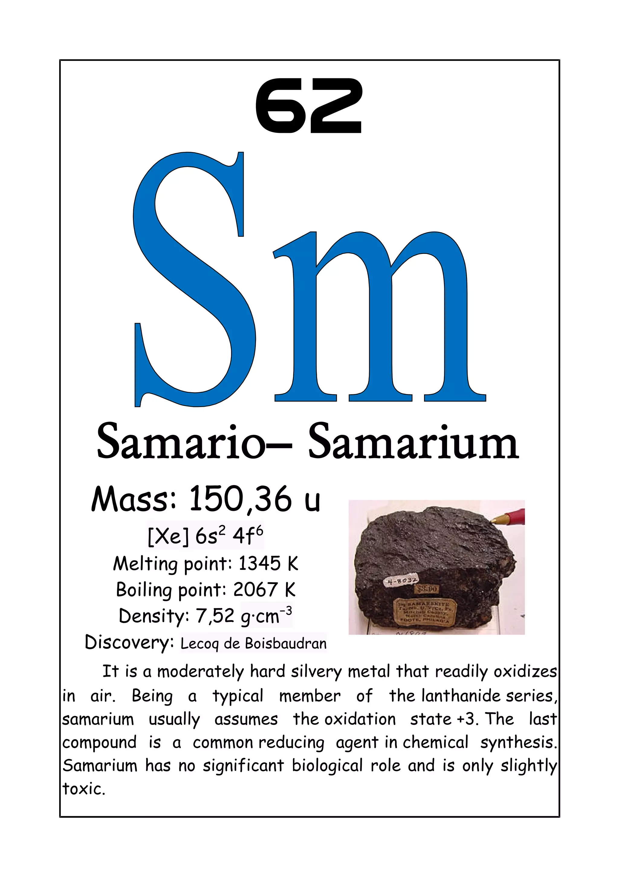 Samario | PDF