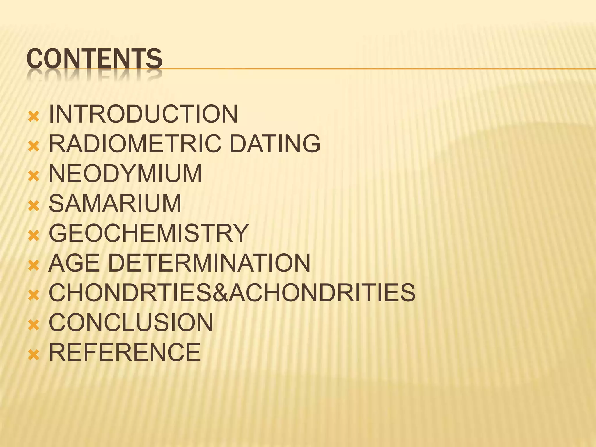 Samarium neodymium isotope system | PPTX