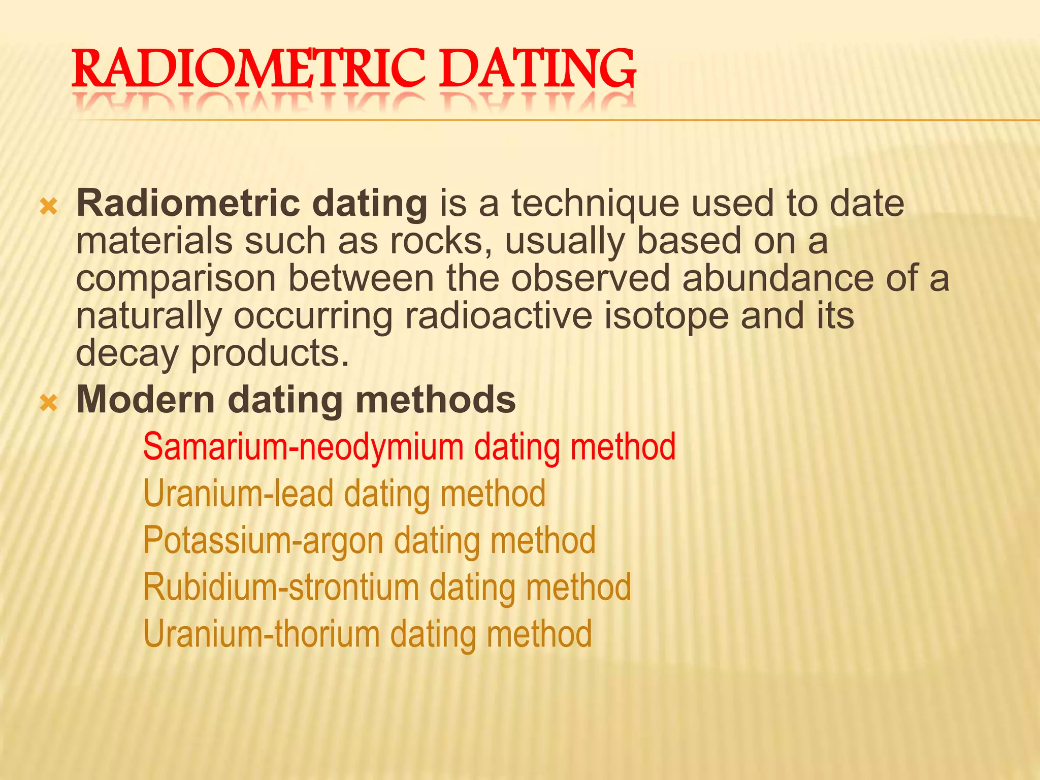 Samarium neodymium isotope system | PPTX