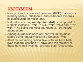 Samarium neodymium isotope system | PPTX