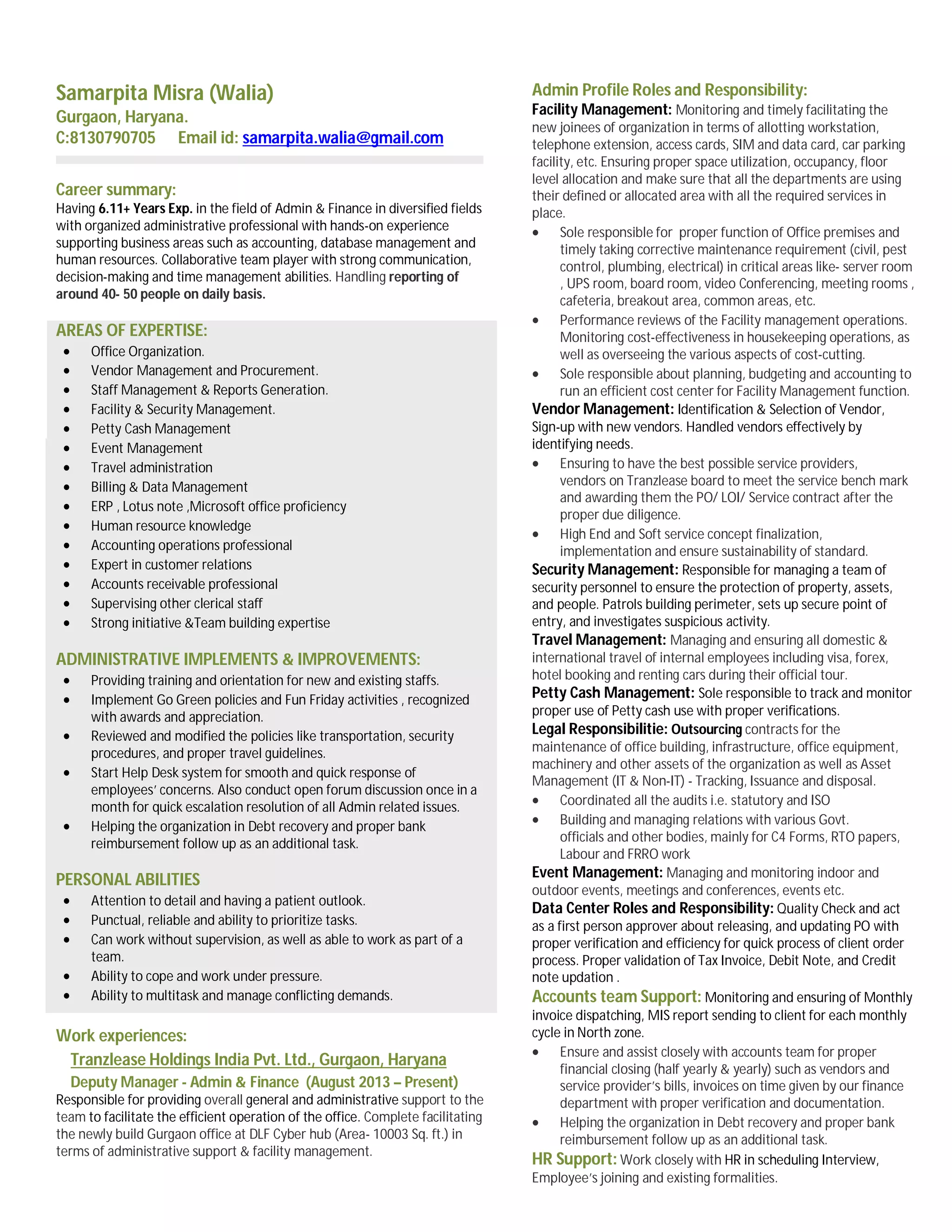 Samarpita resume 1 | PDF