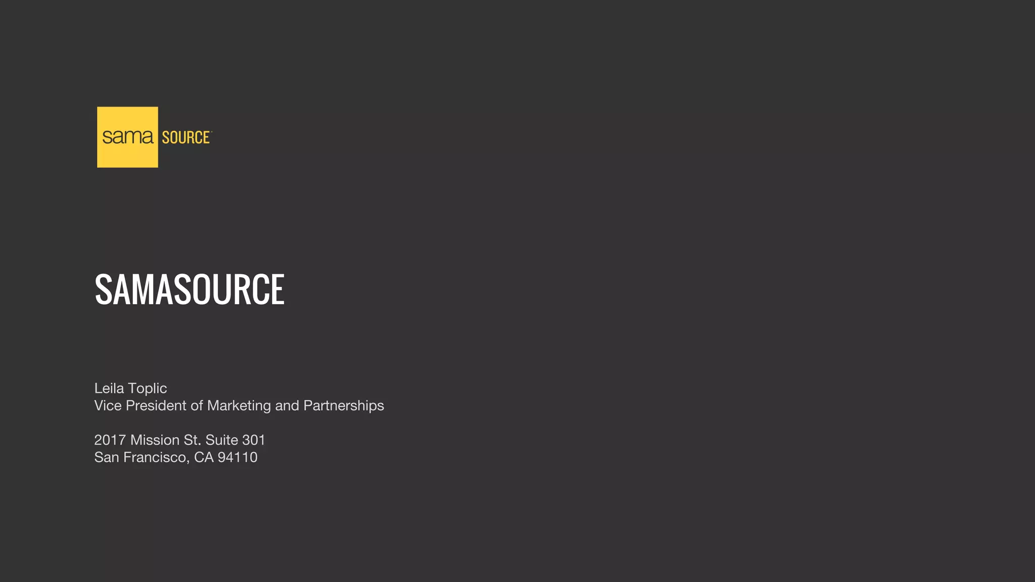 Samasource: A solution for your data projects | PPT