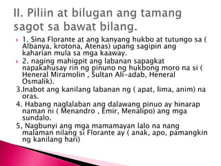 flroante at laura pagsasanay | PPTX