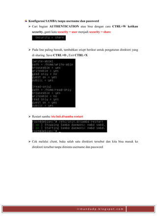 Samba di debian server | PDF