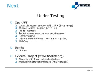 Samba as a gateway to OpenAFS | PDF