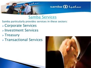 Samba bank ppt final | PPTX