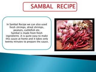 Sambal | PPTX