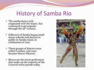 Samba: A globalized Symbol Of Brazilian Culture | PPTX