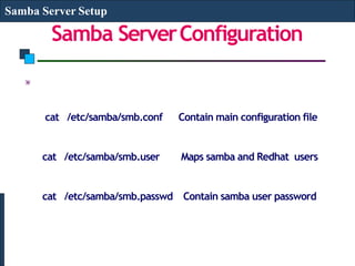 Samba server in sna | PPTX