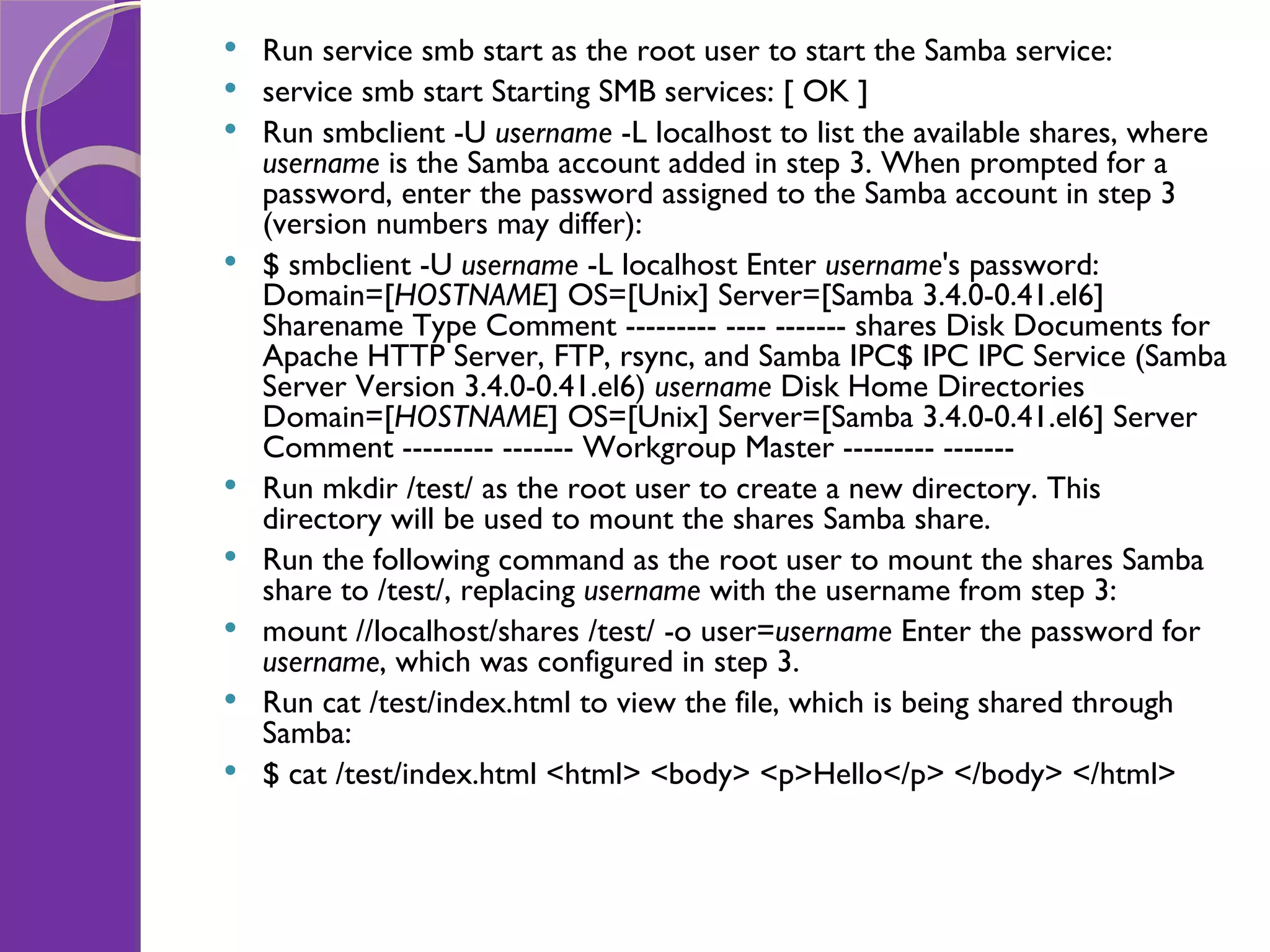 Samba Server Configuration Ppt Operating Systems Computer 0403