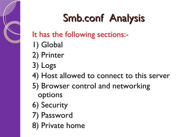Samba Server Configuration Ppt Operating Systems Computer Software And Applications