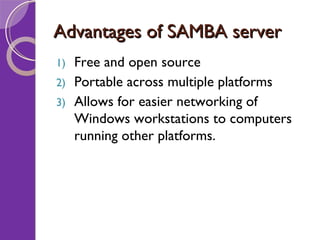 Samba server configuration | PPT