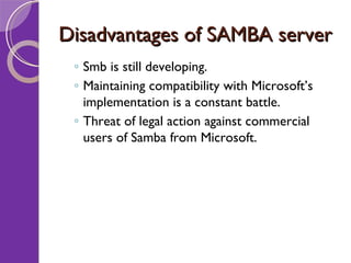 Samba server configuration | PPT