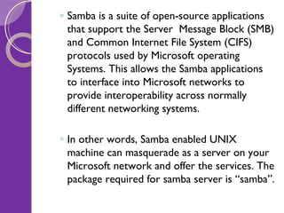 Samba server configuration | PPT