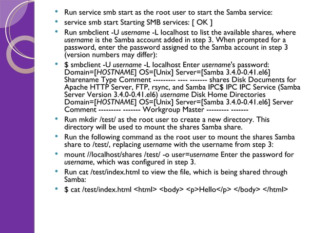 Samba Server Configuration Ppt Operating Systems Computer Software And Applications