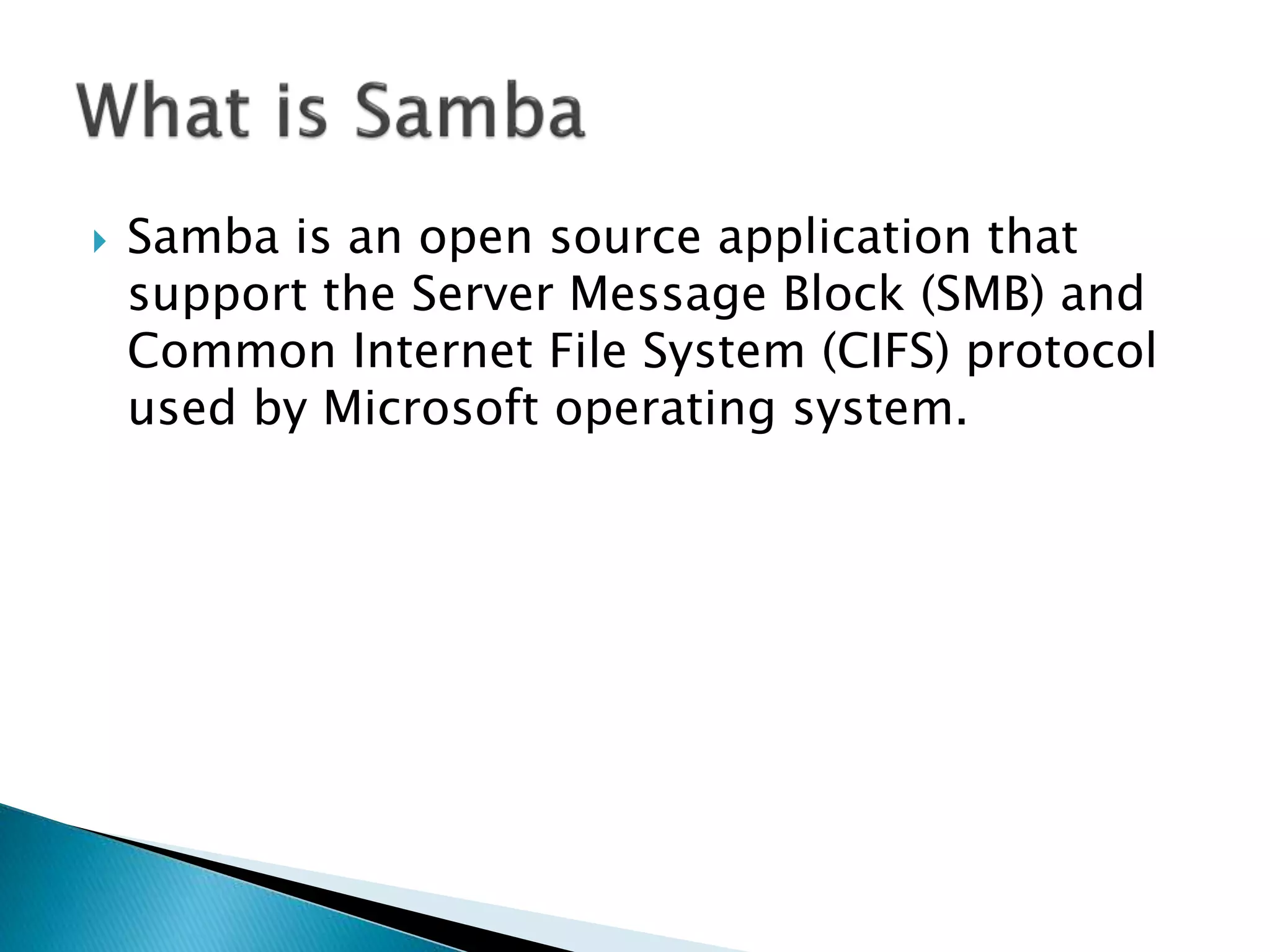 Samba Server Configuration Ppt