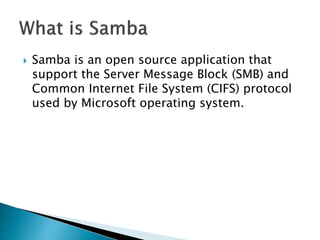 Samba server configuration | PPT