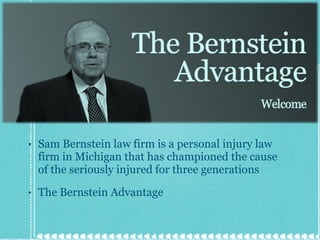 Sam Bernstein advantage | PPT