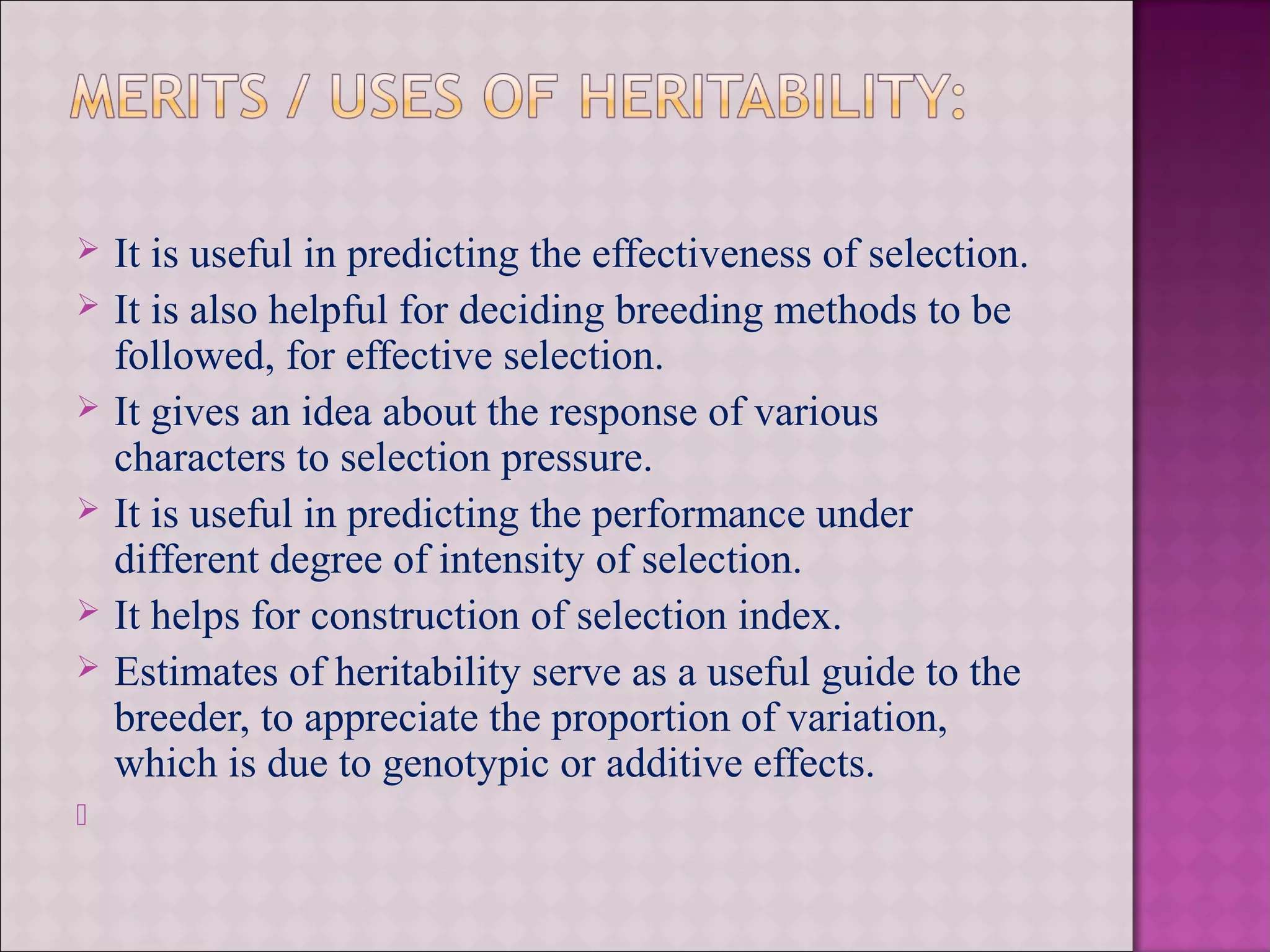 heritability its type and estimation of it | PPT