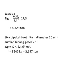 Sambungan baut | PPT