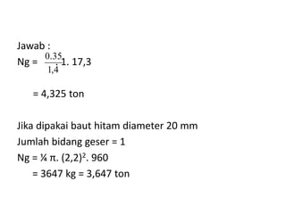 sambungan baut mutu tinggi dalam pekerjaan baja | PPT